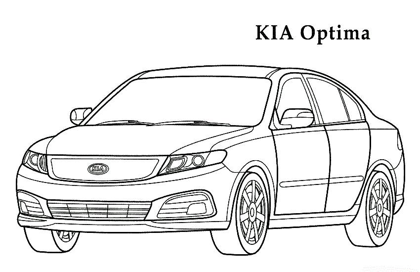 Coloring Pages For boys, Kia (17 pcs) - download or print for free #484