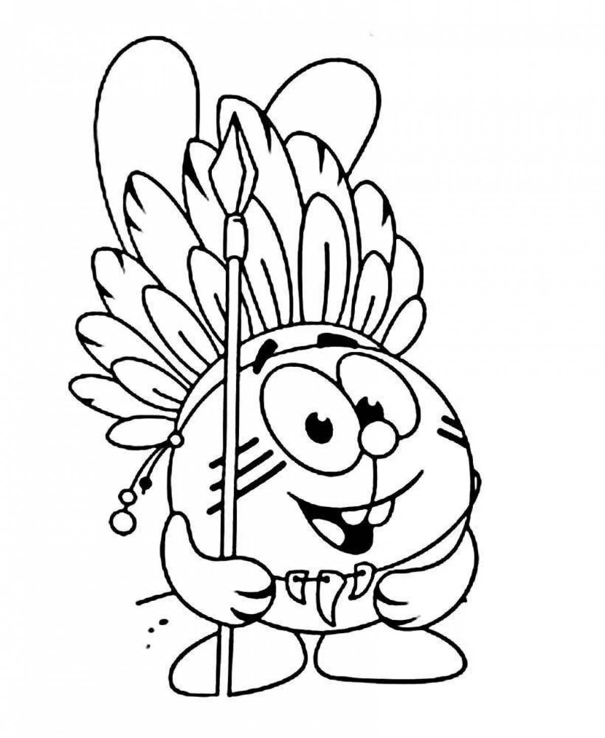 Coloring Pages Smeshariki deja vu (29 pcs) - download or print for free ...