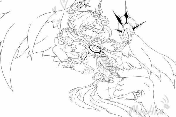 Coloring Pages Genshin impact nahida (39 pcs) - download or print for ...