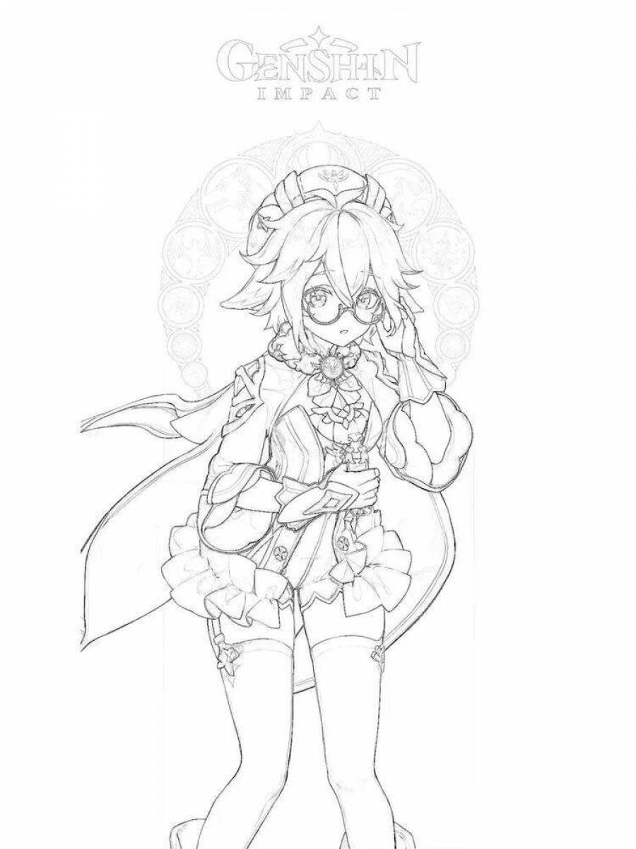 Coloring Pages Genshin impact nahida (39 pcs) - download or print for ...