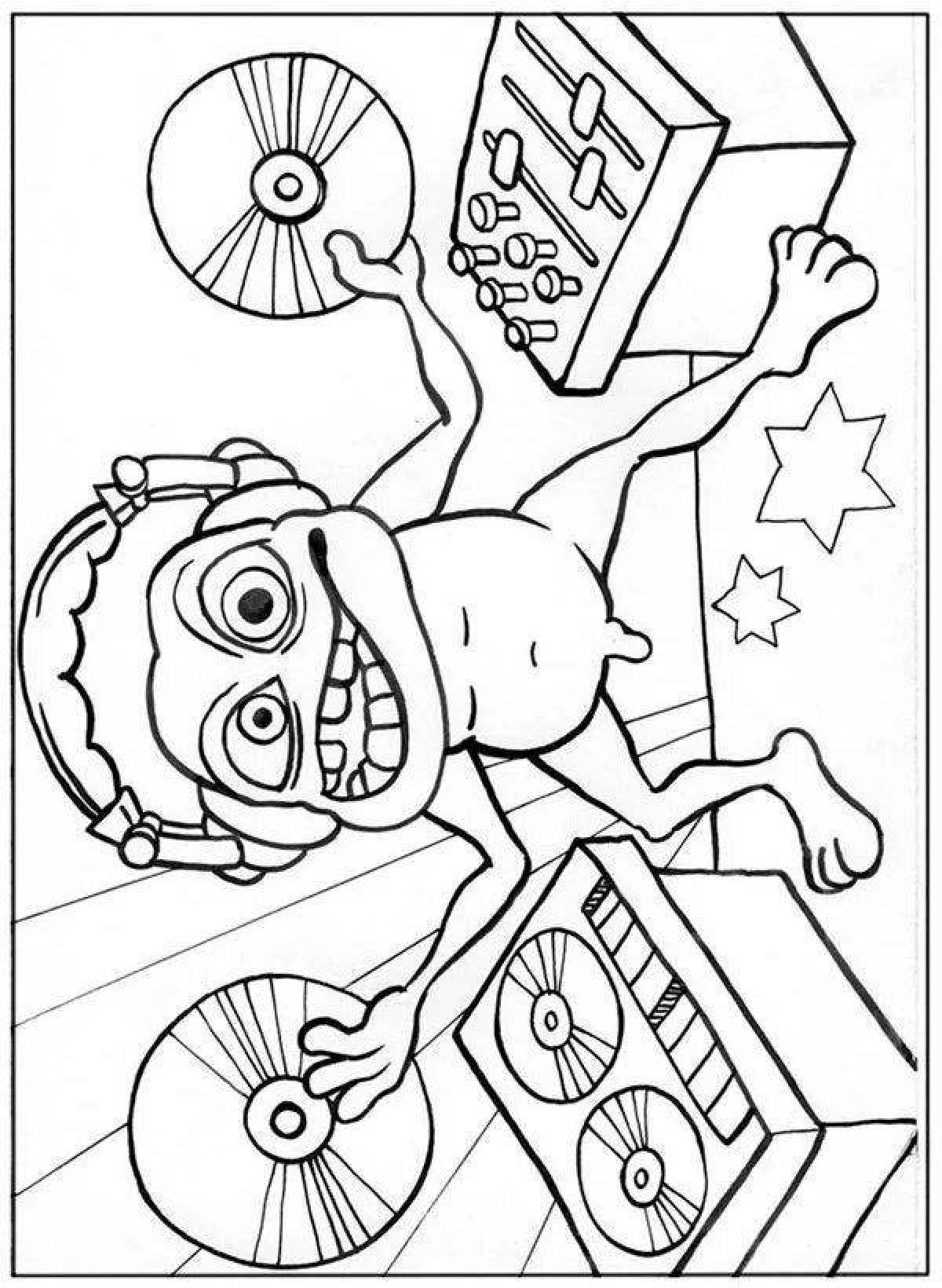 Раскраски Crazy frog (29 шт.) - скачать или распечатать бесплатно #12231