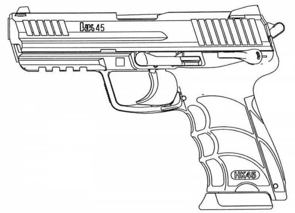 Coloring Pages Glock (24 pcs) - download or print for free #12147
