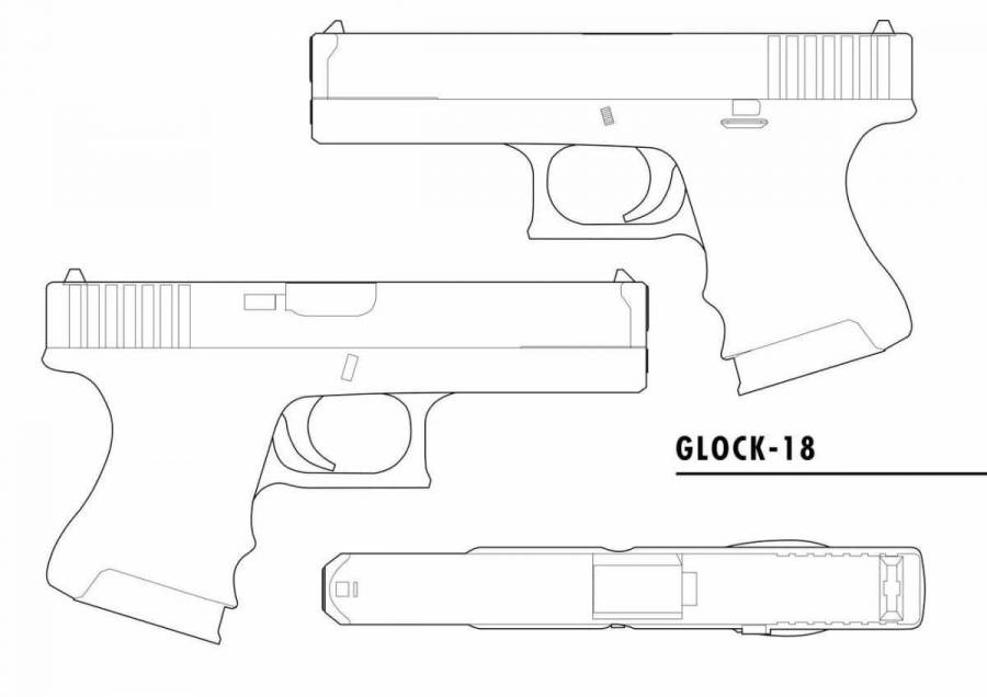 Coloring Pages Glock (24 pcs) - download or print for free #12147
