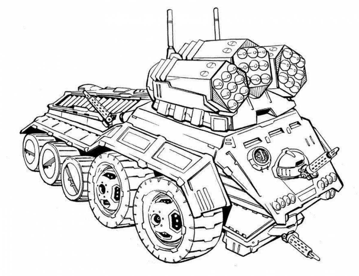 Раскраски Танк фиджерон (28 шт.) - скачать или распечатать бесплатно #12350
