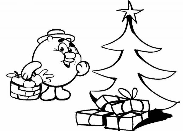 Coloring Pages New Year's Smeshariki (29 pcs) - download or print for ...