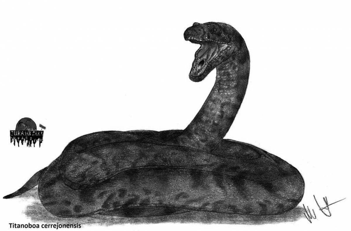 Coloring Pages Titanoboa (29 pcs) - download or print for free #12845