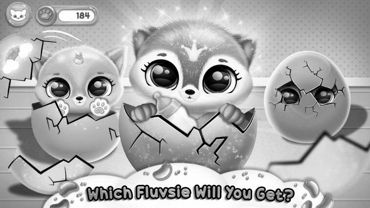 Coloring Pages Fluvsies (29 pcs) - download or print for free #12895