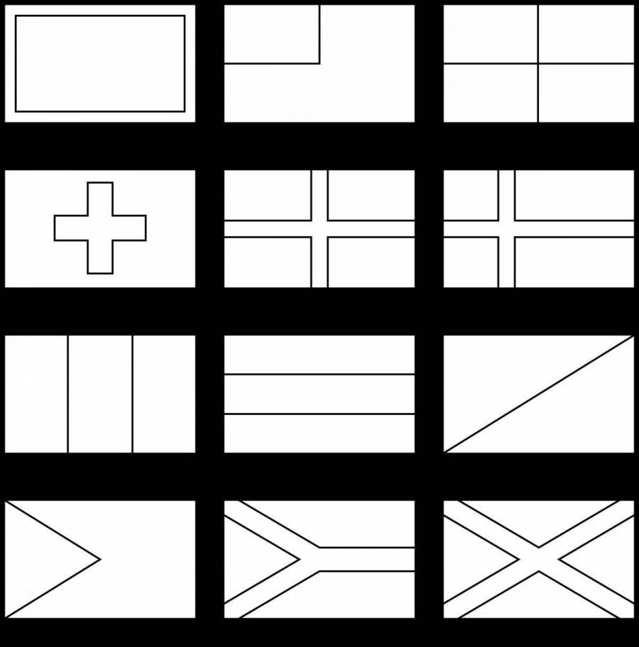 Coloring Pages Country flags with names (29 pcs) - download or print ...