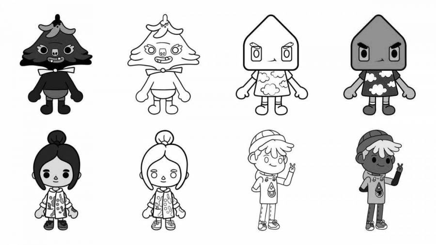 Раскраски Тока бока комнаты без персонажей (29 шт.) - скачать или ...