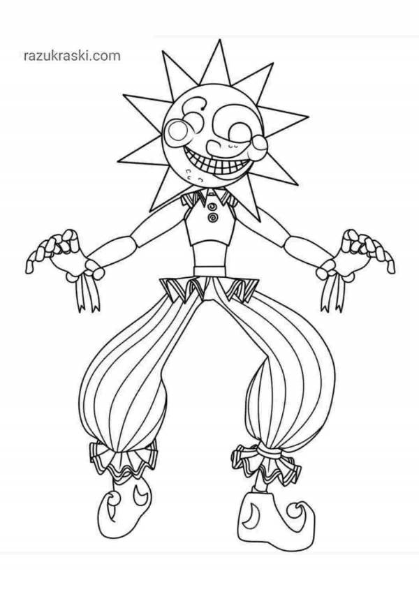 Coloring Pages Animatronics fnaf 9 (25 pcs) - download or print for ...