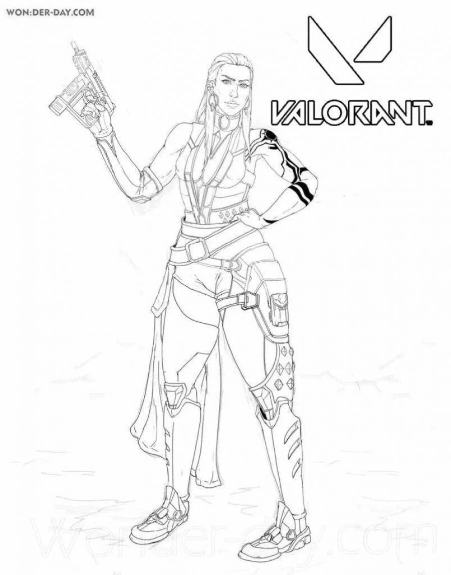 Coloring Pages Valorant (29 pcs) - download or print for free #14085
