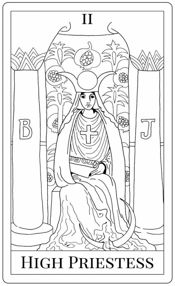 Coloring Pages Tarot cards (38 pcs) - download or print for free #15196