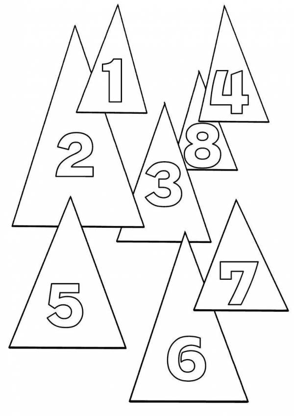 Coloring Pages Triangle for kids (28 pcs) - download or print for free ...