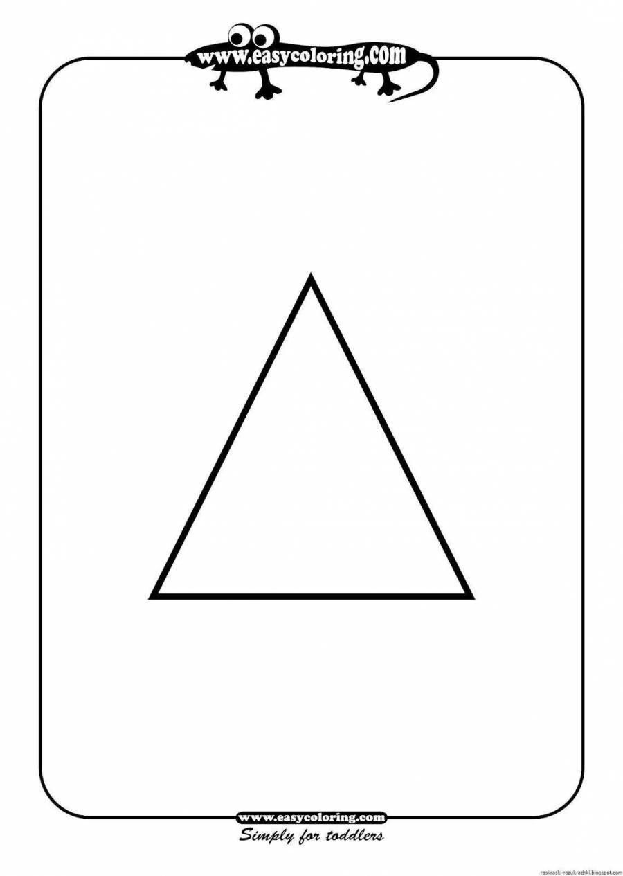 Coloring Pages Triangle for kids (28 pcs) - download or print for free ...