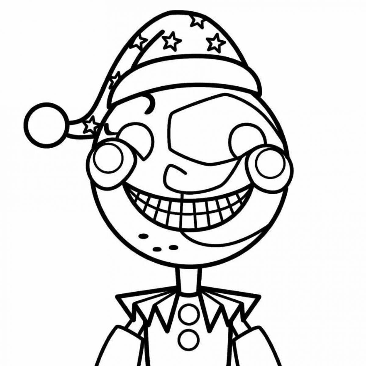 Раскраски Фнаф 9 луна (39 шт.) - скачать или распечатать бесплатно #15826