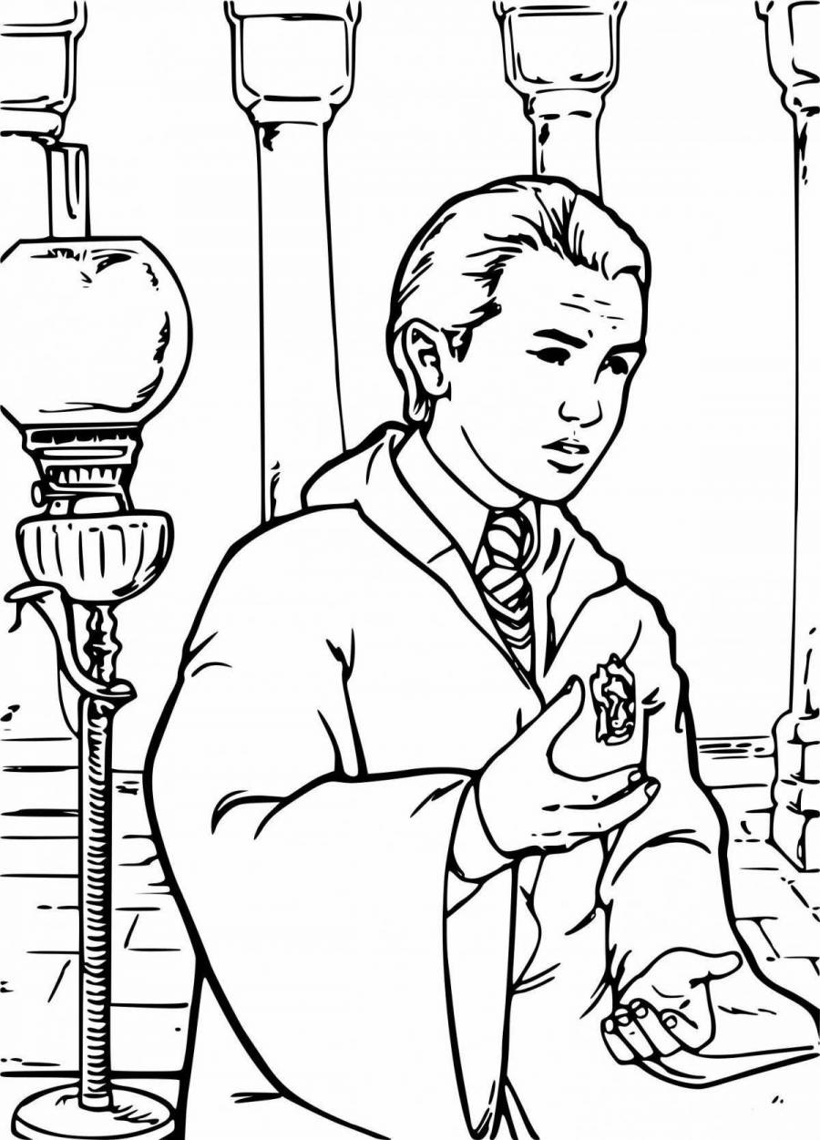 Coloring Pages Harry potter draco malfoy (39 pcs) - download or print ...