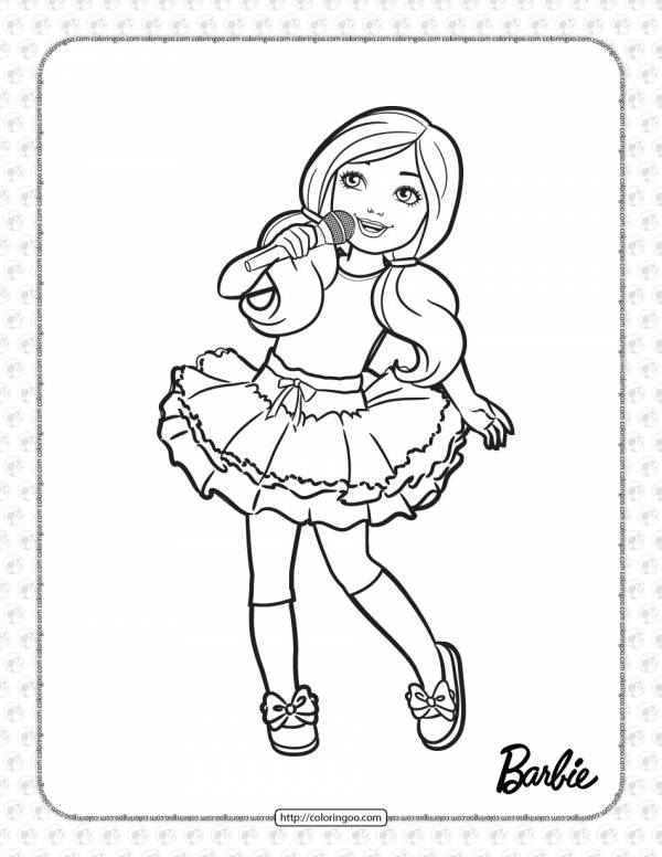 Coloring Pages Chelsea barbie (17 pcs) - download or print for free #16334