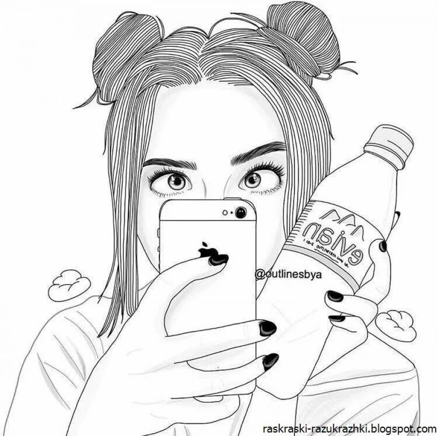 Coloring Pages For girls 10 years old cool tik tok (35 pcs) - download ...