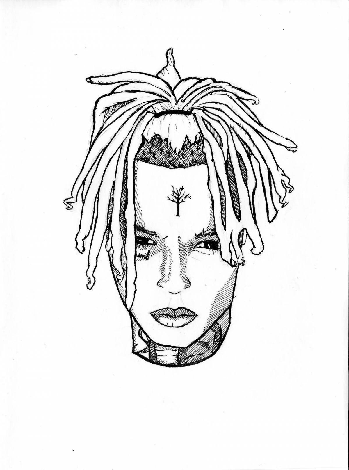 Coloring Pages Xxtentacion (38 pcs) - download or print for free #16491