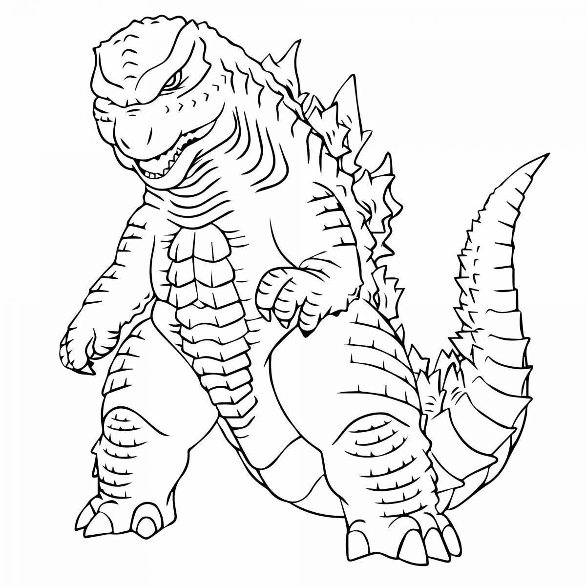 Coloring Pages Mega godzilla (39 pcs) - download or print for free #16577