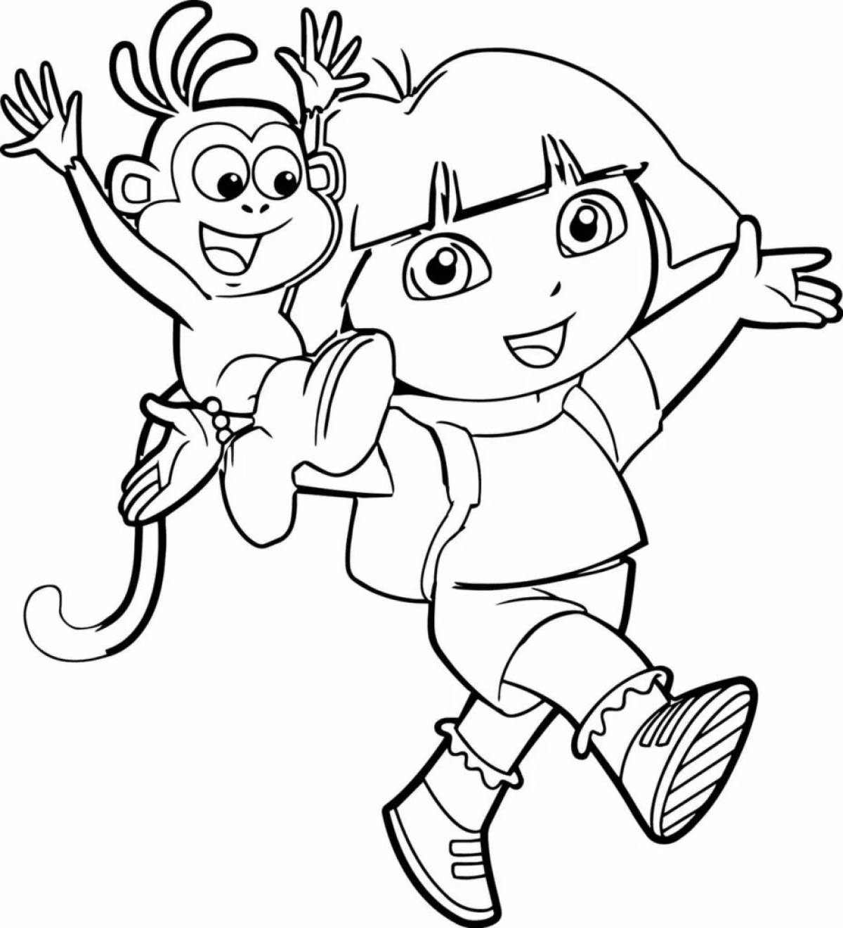 Coloring Pages Dasha is an insta-female (38 pcs) - download or print ...