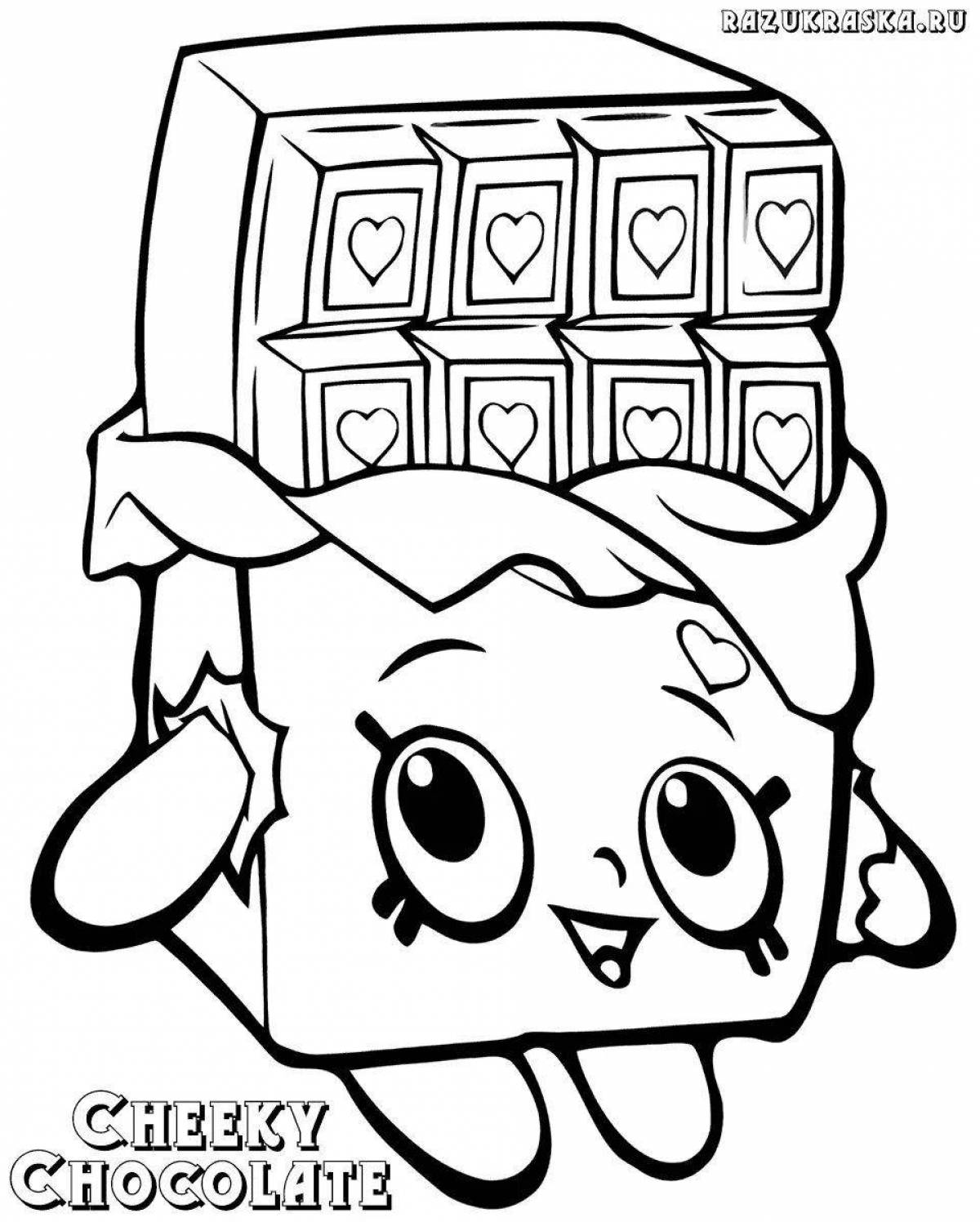Coloring Pages Chocolate for kids (38 pcs) - download or print for free ...