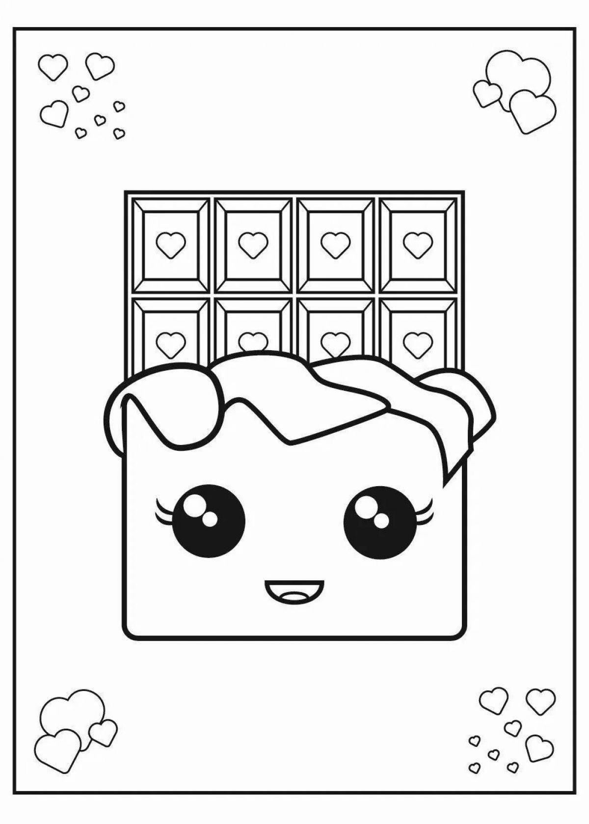 Coloring Pages Chocolate for kids (38 pcs) - download or print for free ...