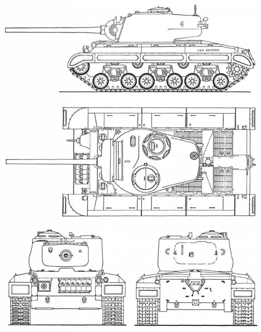 Coloring Pages Tank kv 44m (29 pcs) - download or print for free #17140