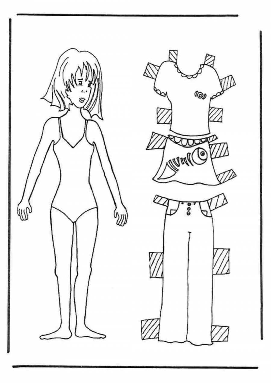 Раскраски Кукла в купальнике (29 шт.) - скачать или распечатать ...