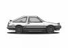 Coloring Pages Toyota ae86 (24 pcs) - download or print for free #18002