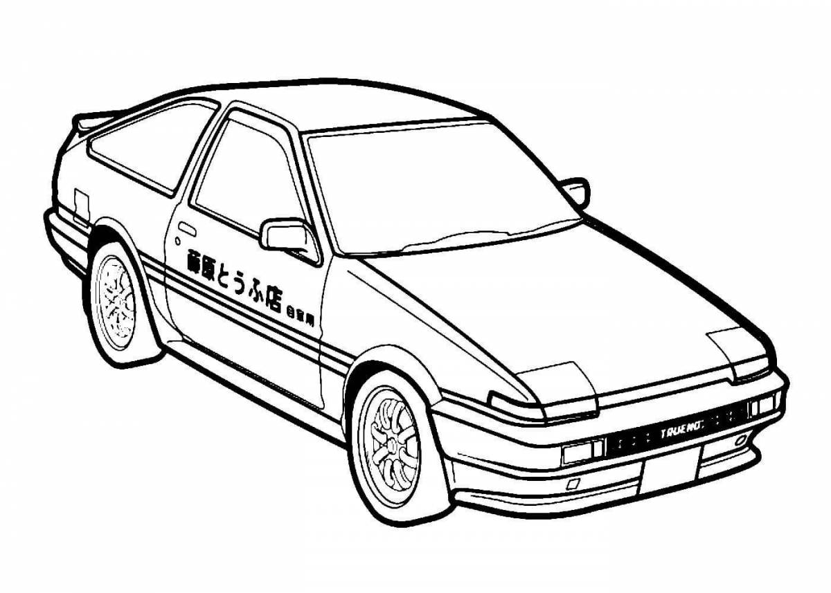 Coloring Pages Toyota ae86 (24 pcs) - download or print for free #18002
