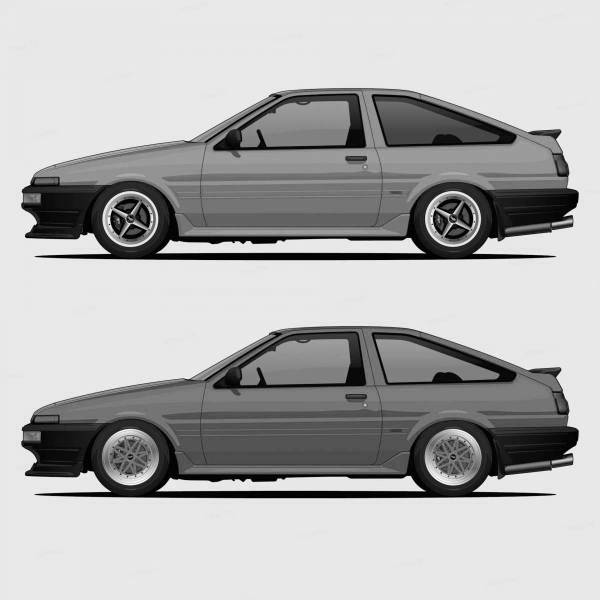 Coloring Pages Toyota ae86 (24 pcs) - download or print for free #18002