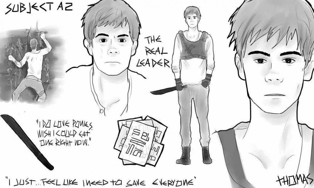 Coloring Pages Maze runner (38 pcs) - download or print for free #18302