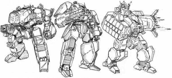 Coloring Pages Battletech (37 pcs) - download or print for free #18822