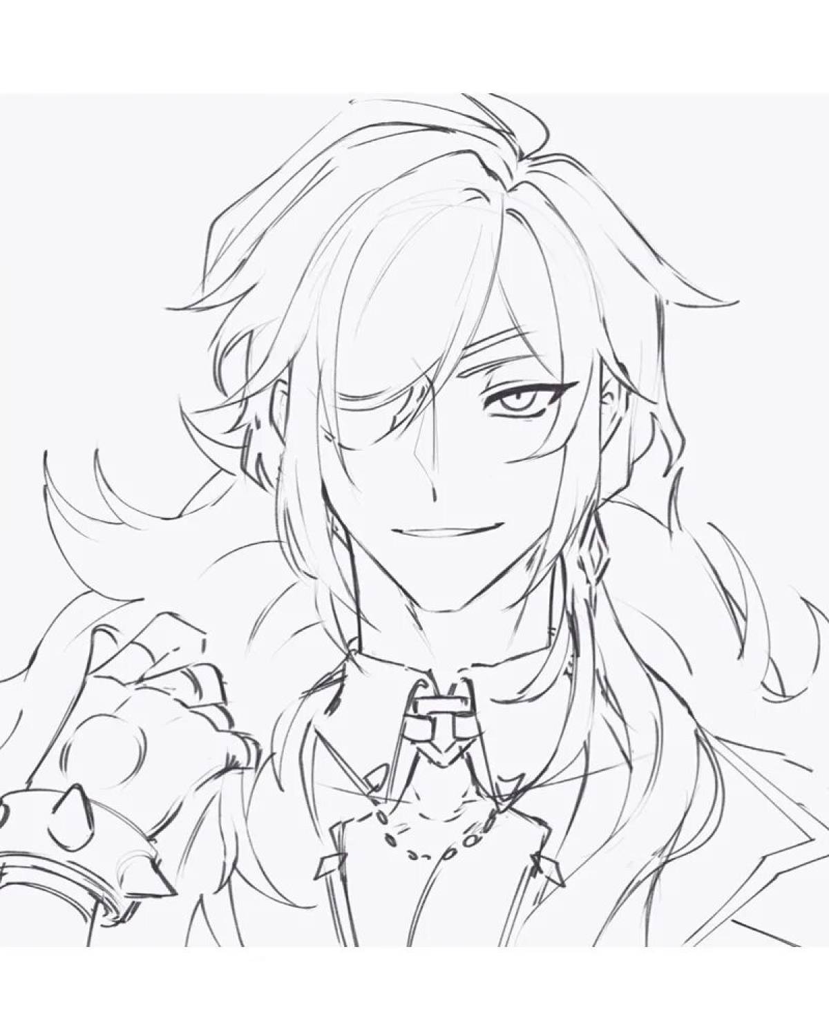 Coloring Pages Keya genshin (39 pcs) - download or print for free #19304