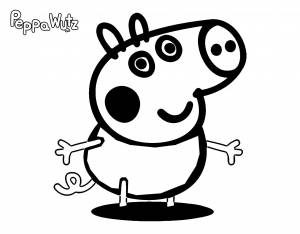 Coloring Pages Peppa pig frog (37 pcs) - download or print for free #20050