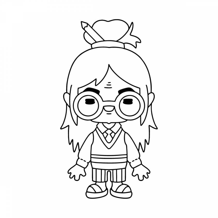 Раскраски Тока бока одежда и человек (37 шт.) - скачать или распечатать ...