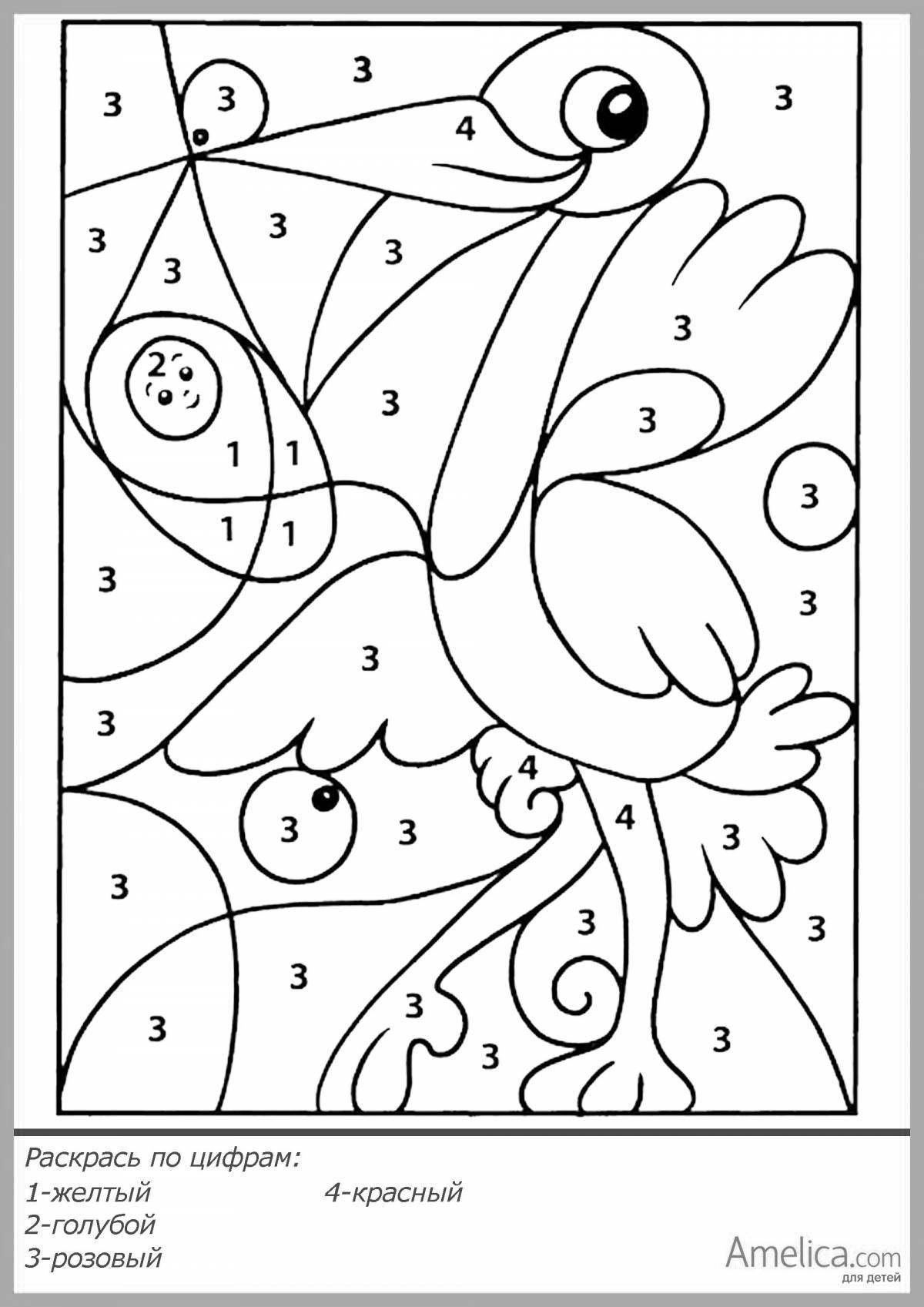 Coloring Pages With letters and numbers for preschoolers (38 pcs ...
