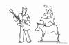 Coloring Pages Bremen town musicians for children (38 pcs) - download ...