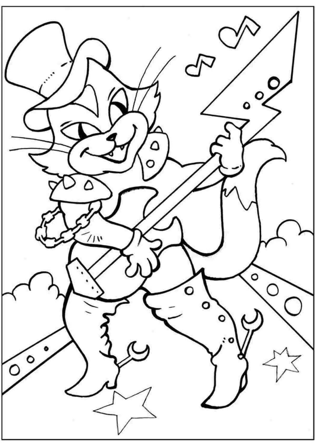 Coloring Pages Bremen town musicians for children (38 pcs) - download ...