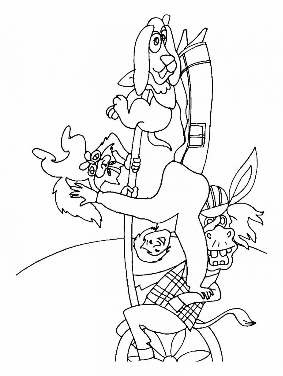 Coloring Pages Bremen town musicians for children (38 pcs) - download ...