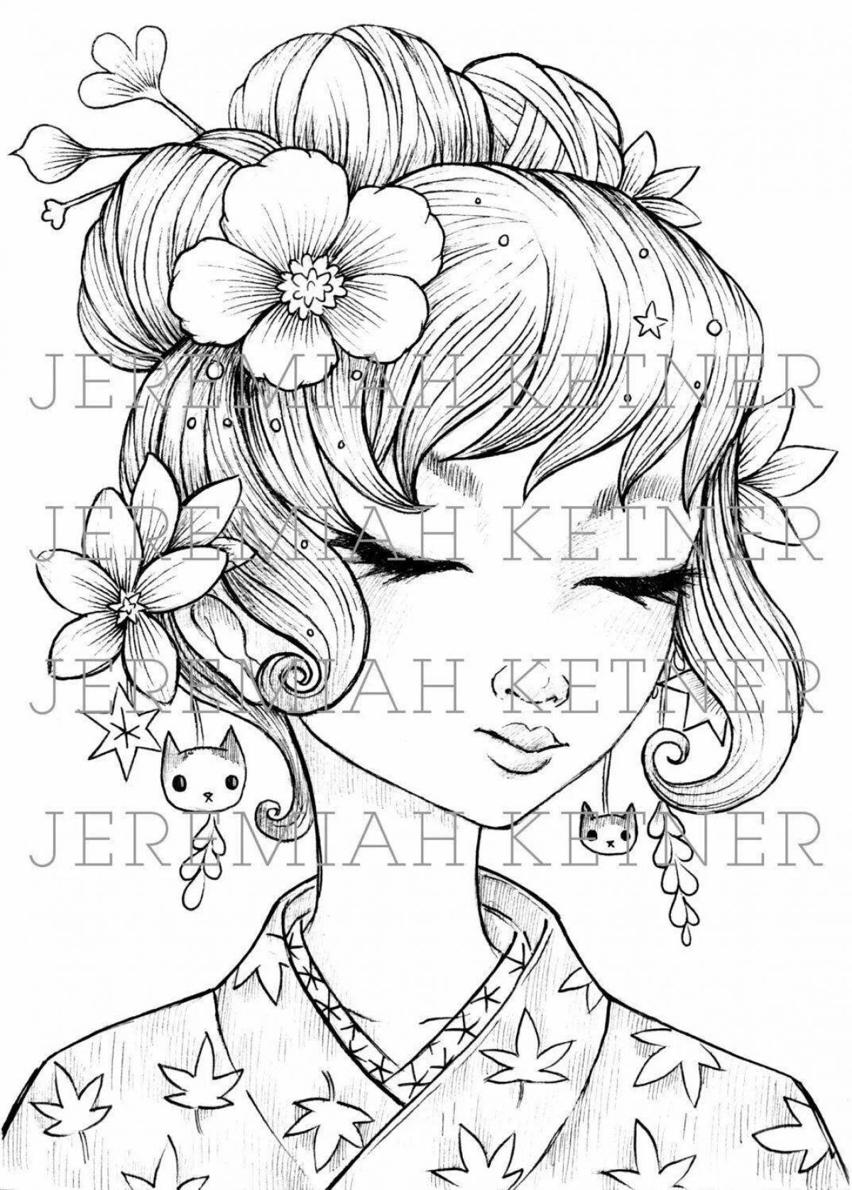 Раскраски Рисунки для для девочек 12 лет (29 шт.) - скачать или ...