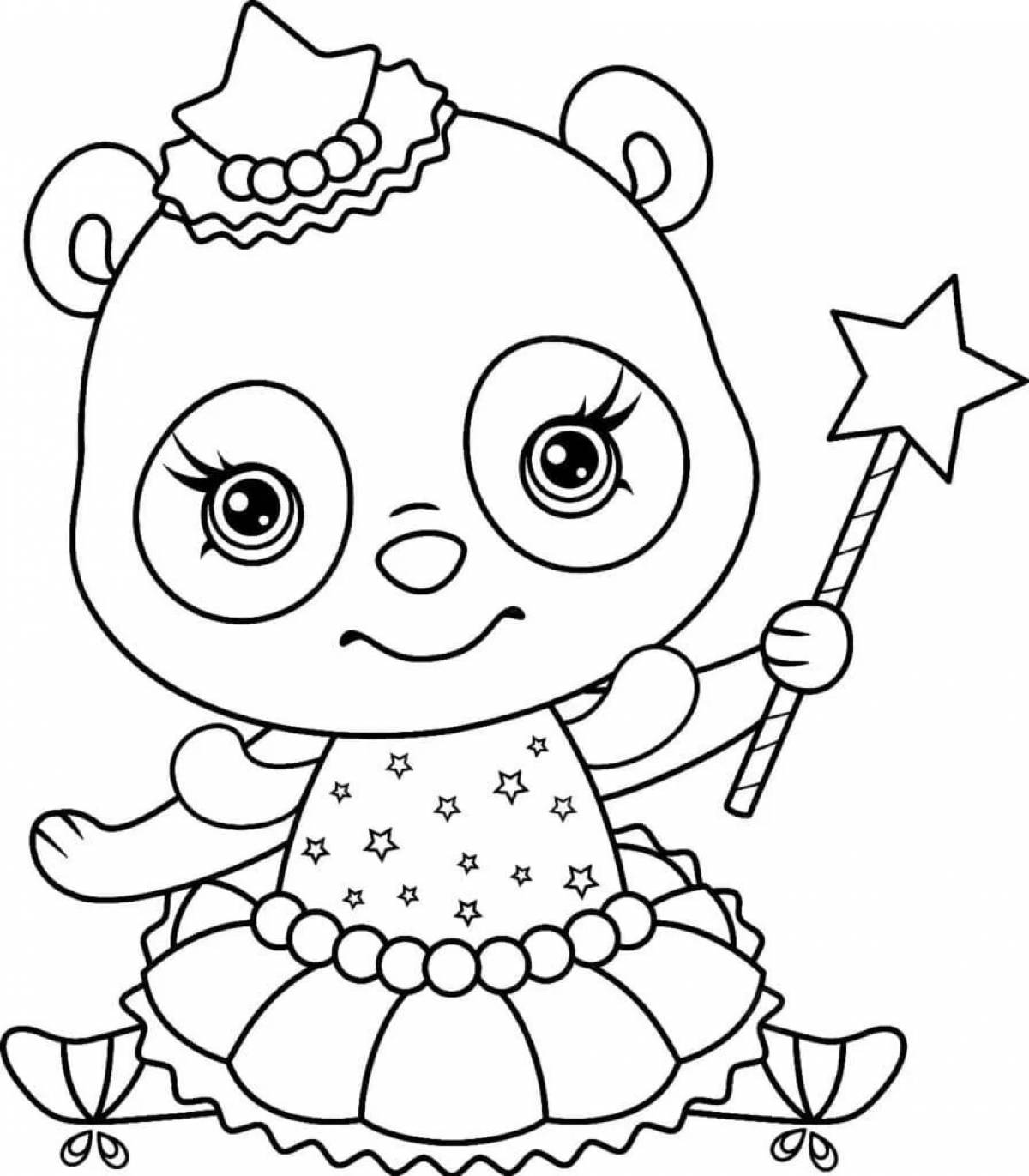 Coloring Pages Panda for girls (38 pcs) - download or print for free #22024
