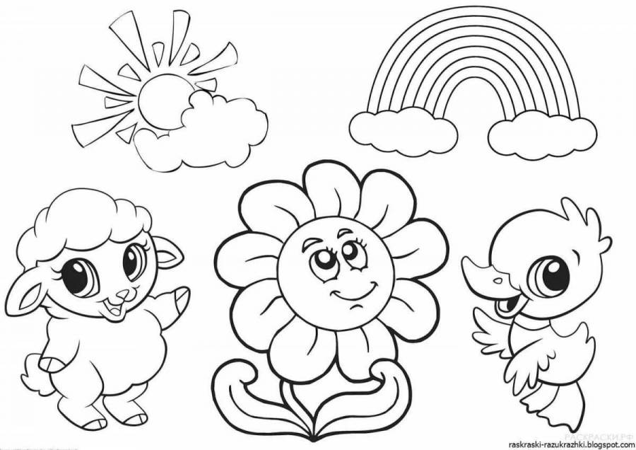 Раскраски Разукрашки для детей для детей (38 шт.) - скачать или ...
