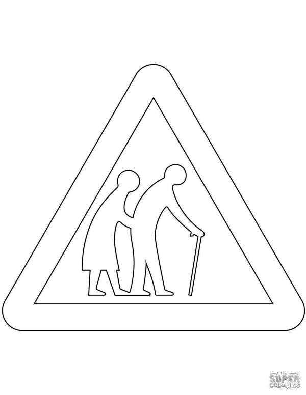 Coloring Pages Road signs for preschoolers (26 pcs) - download or print ...