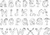 Coloring Pages Alphabet lore (38 pcs) - download or print for free #1814