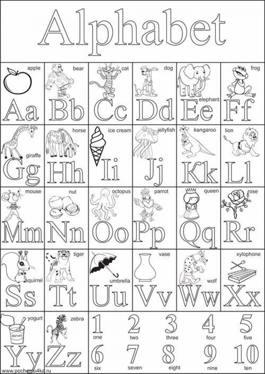 Coloring Pages Alphabet lore (38 pcs) - download or print for free #1814