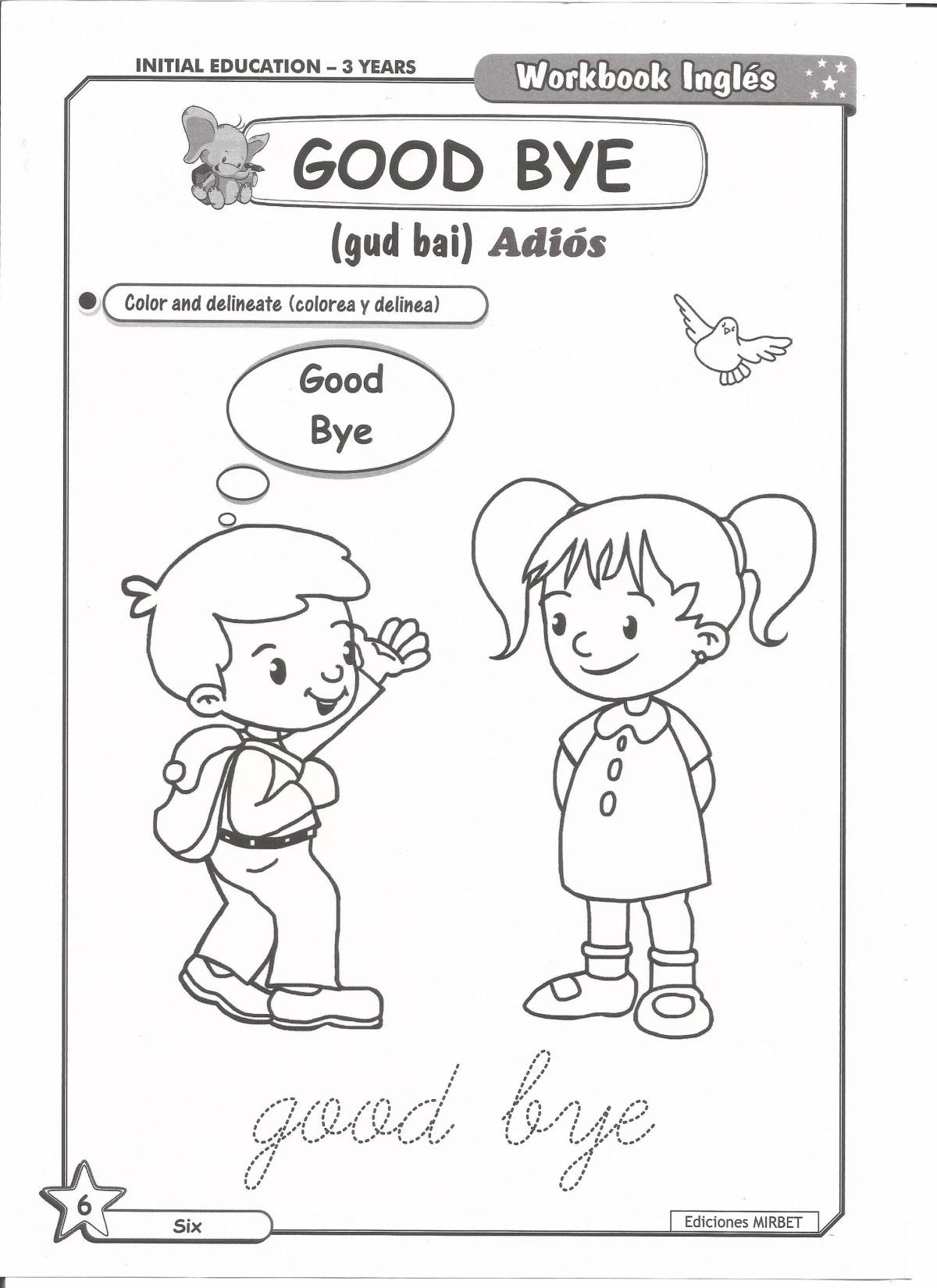 Coloring Pages Hello goodbye (38 pcs) - download or print for free #23327