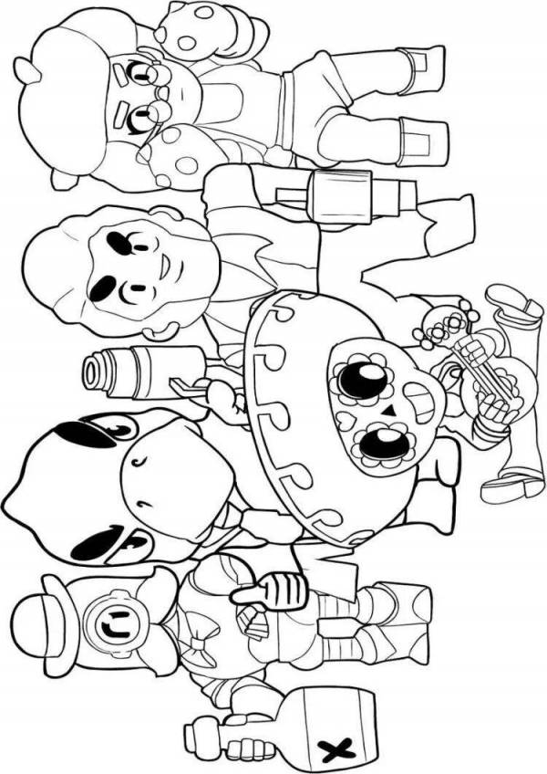 Раскраски Игра brawl stars (38 шт.) - скачать или распечатать бесплатно ...