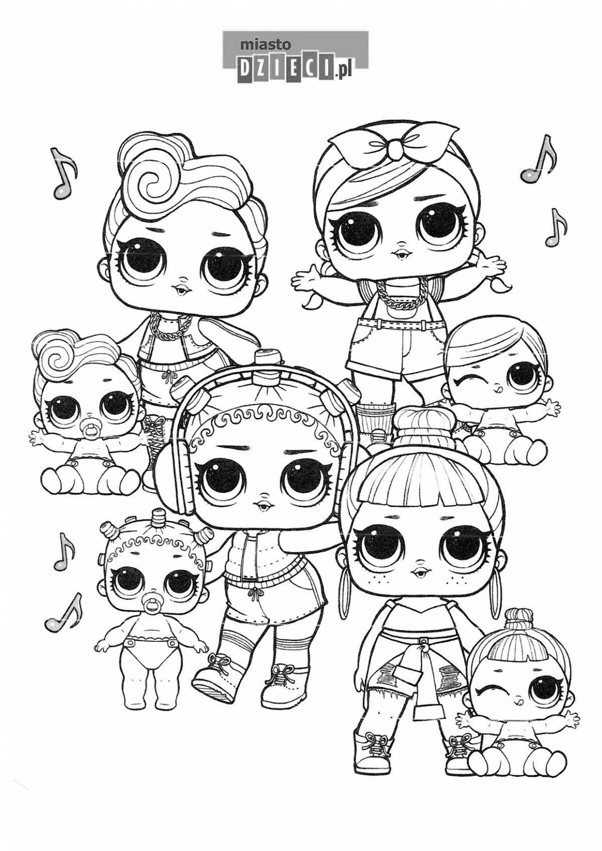 Coloring Pages Doll lol mermaid (37 pcs) - download or print for free ...